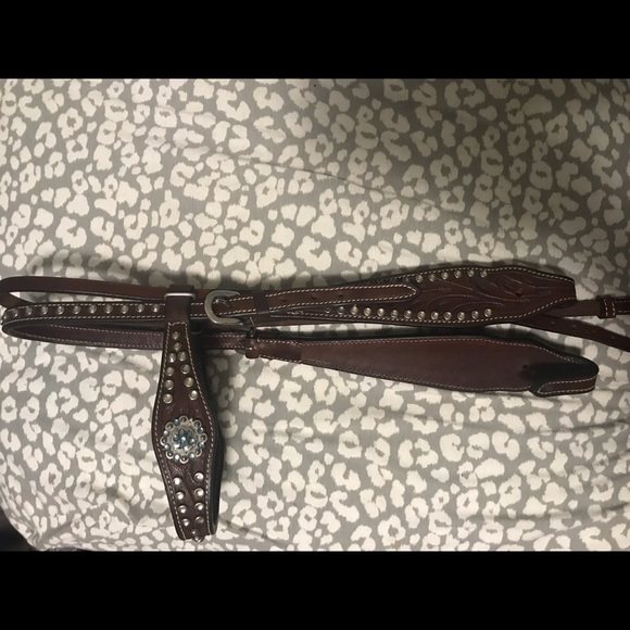 Other | Horse Tack Pretty Brown Tack Set With Stones | Poshmark